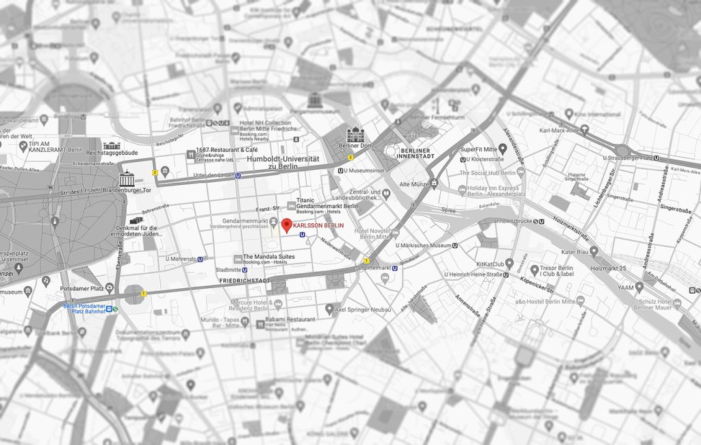 Kontakt, Lage und Anfahrt - KARLSSON Berlin